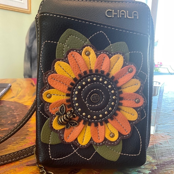 Chala | Bags | Chala Bag Sunflower With Bumble Bee Crossbody Strap And ...